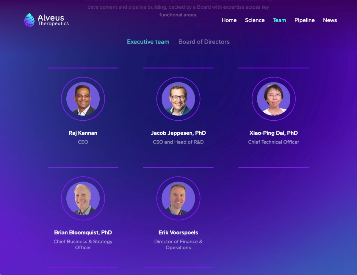 About us - Alveus Therapeutics